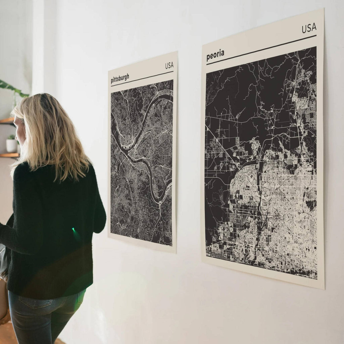 Peoria, USA - City Map Poster – HypeSheriff