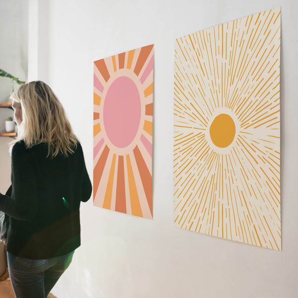 Eclectic sun wall art poster – HypeSheriff