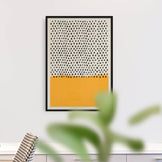 Yellow Mid Century Poster | Iconic Posters, Original Art Prints ...
