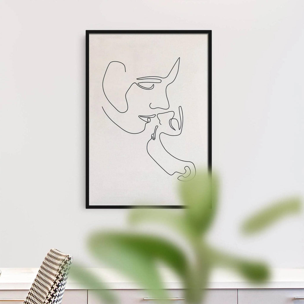 Line Art Couple Print — HypeSheriff US