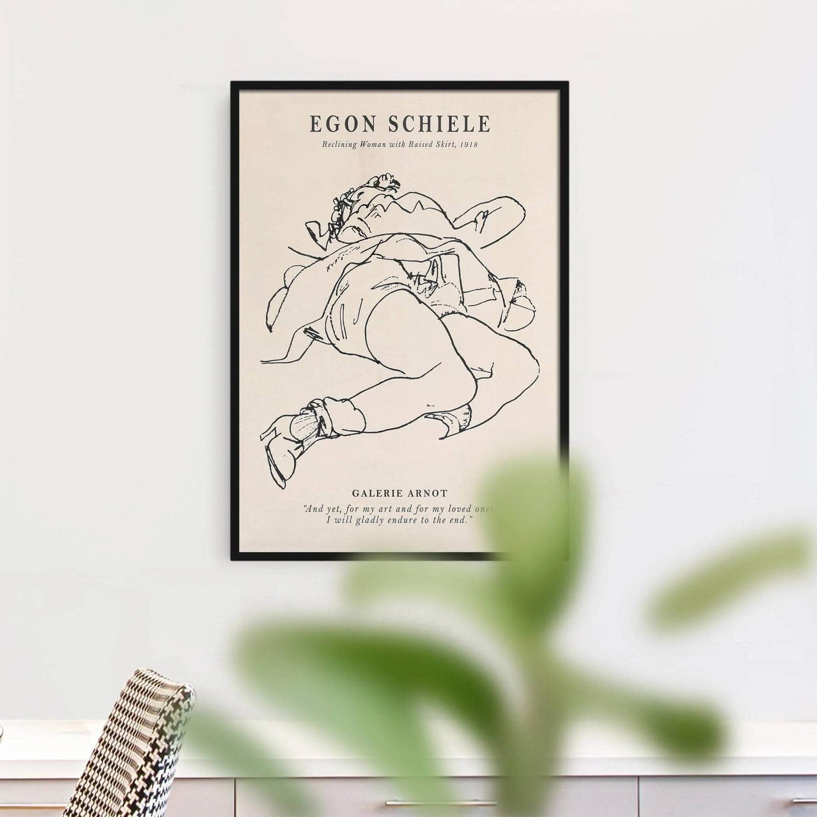Schiele Line Art Poster – HypeSheriff