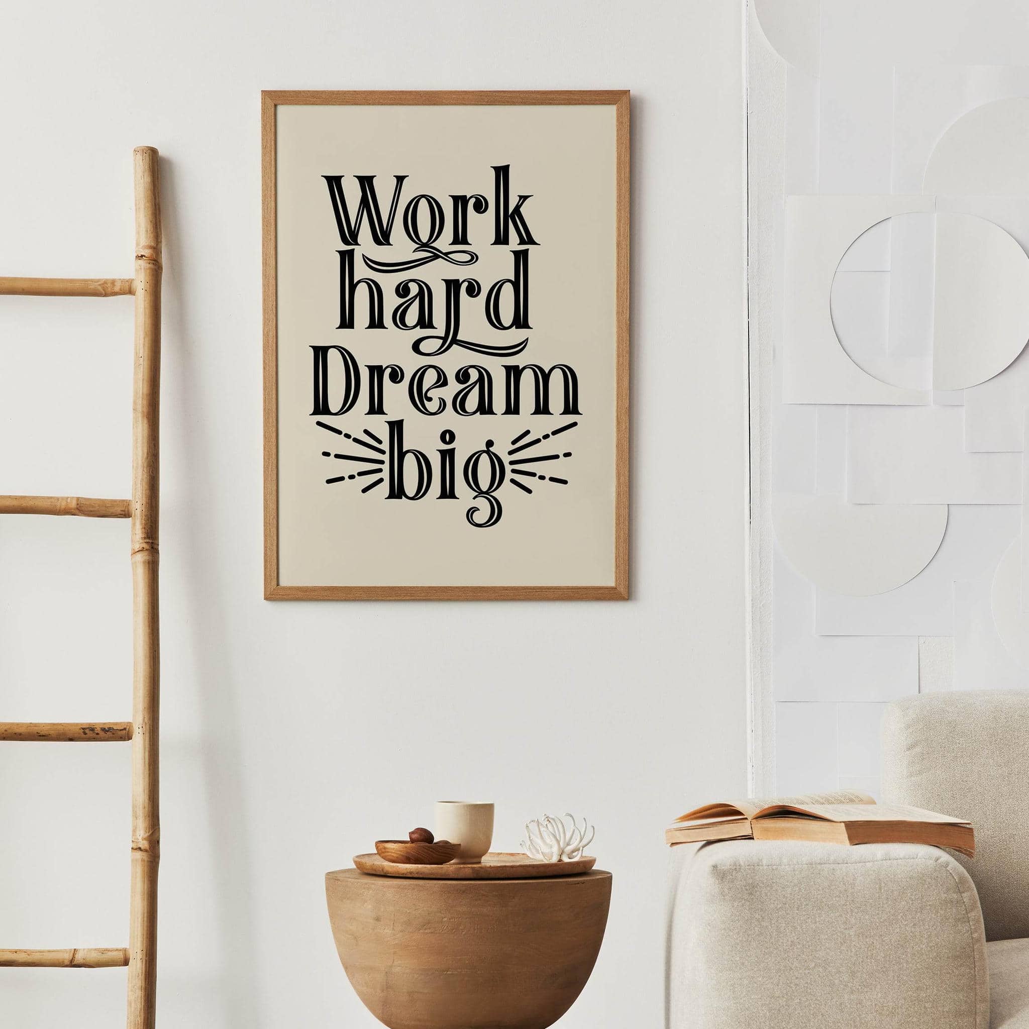 Work Hard Dream Big - Motivational Poster – HypeSheriff
