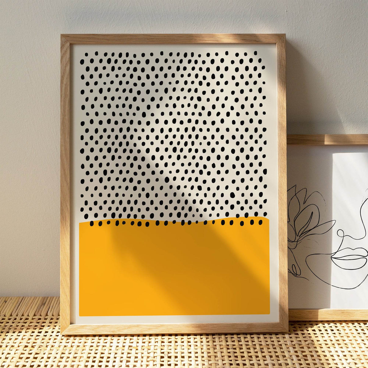 Yellow Mid Century Poster | Iconic Posters, Original Art Prints ...