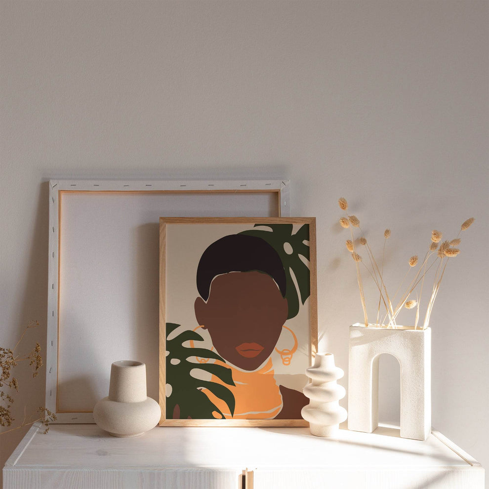 Minimalist Plant Lady Poster - Bohemian Decor – HypeSheriff