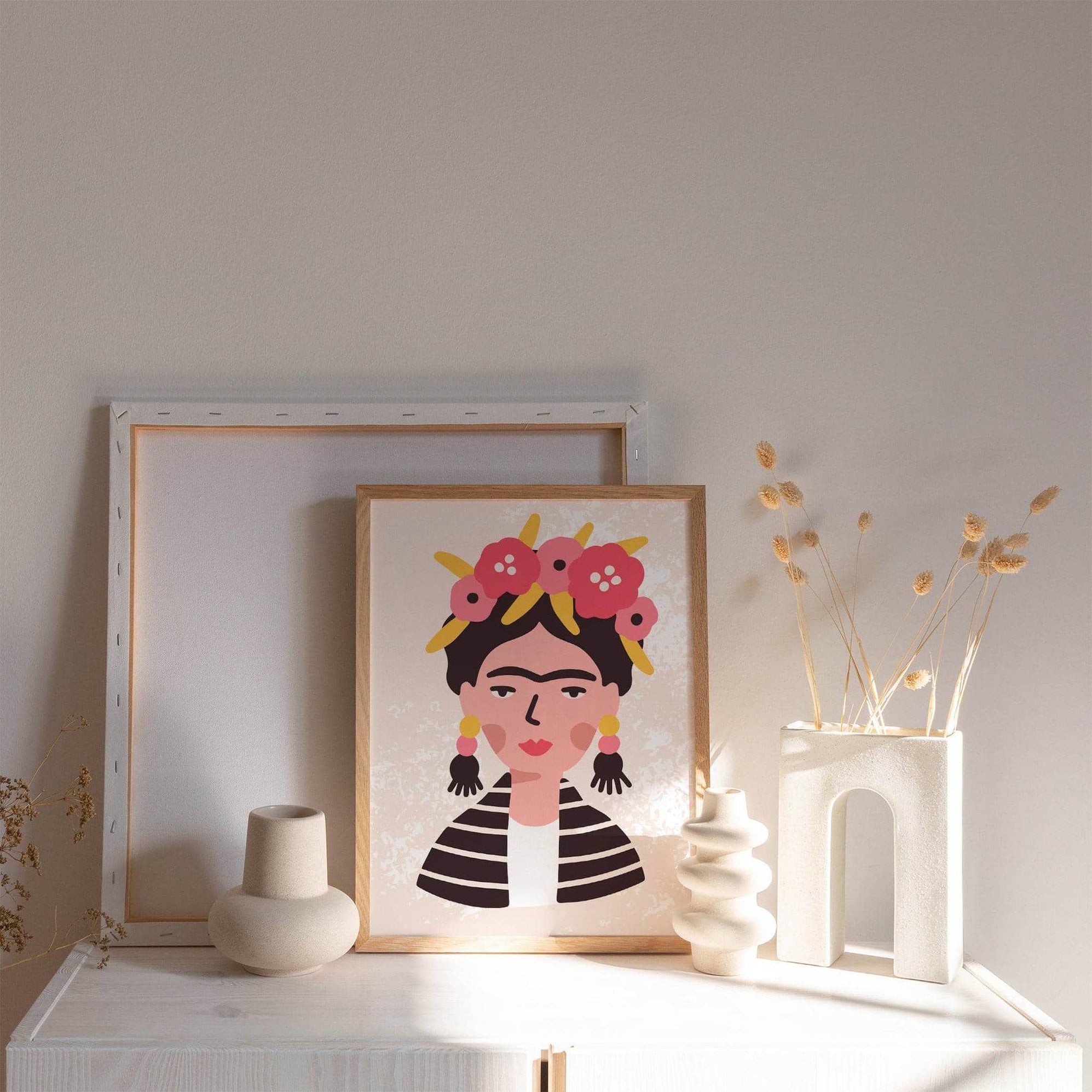 Cute Frida Kahlo Poster Print — HypeSheriff US