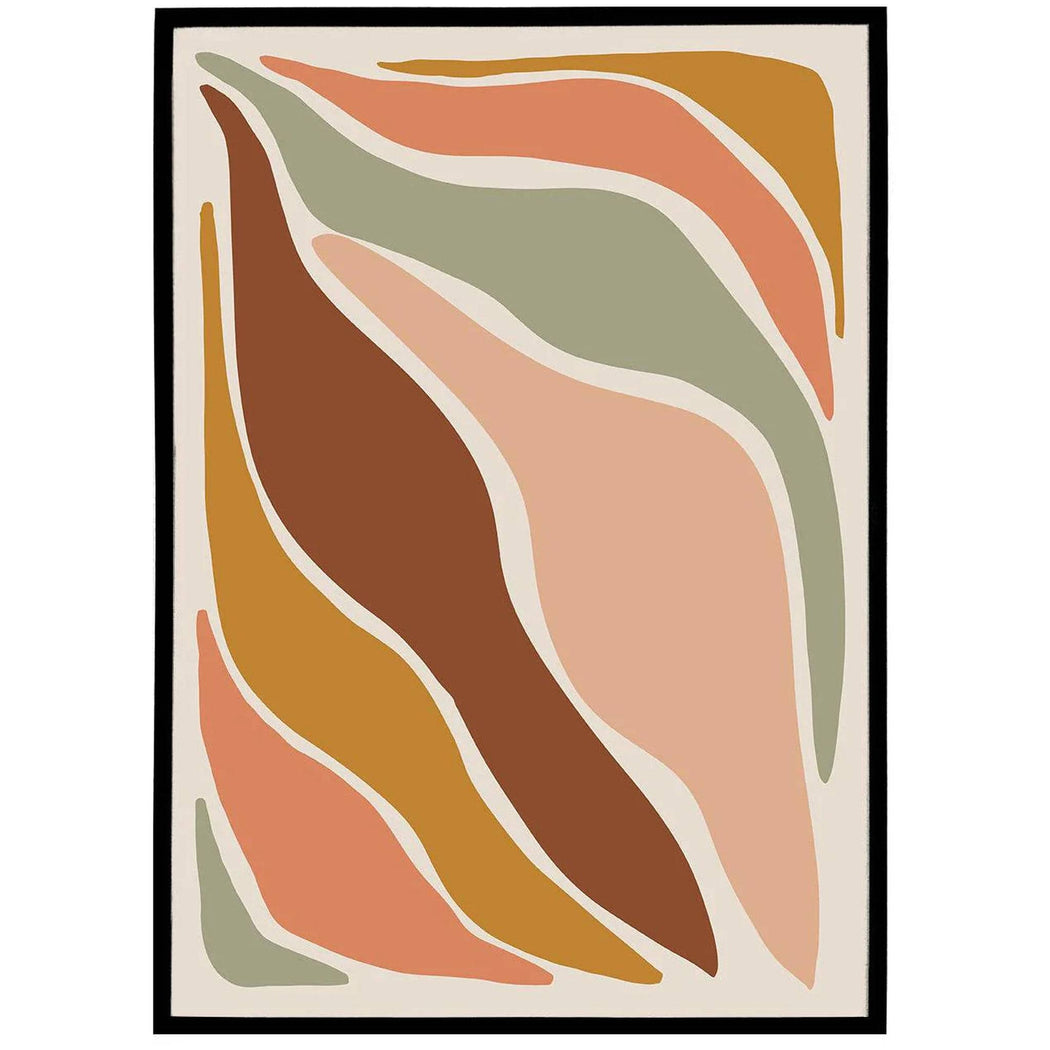 Boho Abstract Colorblocks Poster — HypeSheriff US