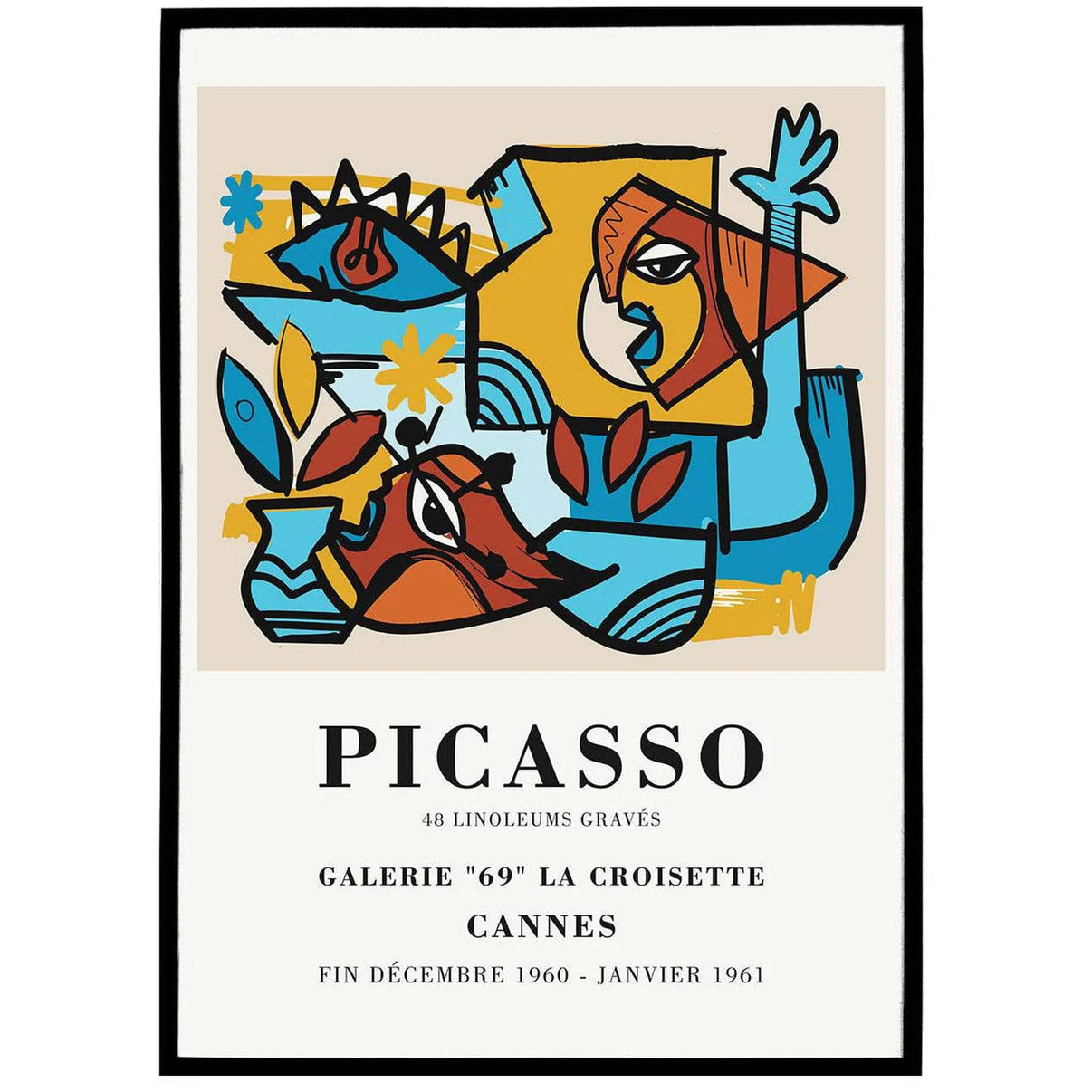 Picasso Exhibition 1961 Poster – HypeSheriff