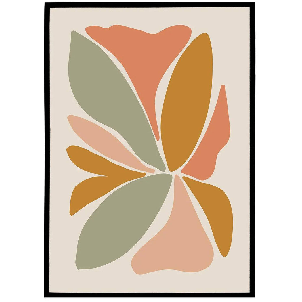 Boho Abstract Flower Poster — HypeSheriff US