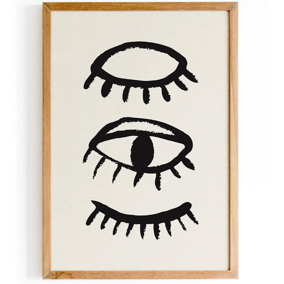 Black Ink Eyes Art Print – HypeSheriff