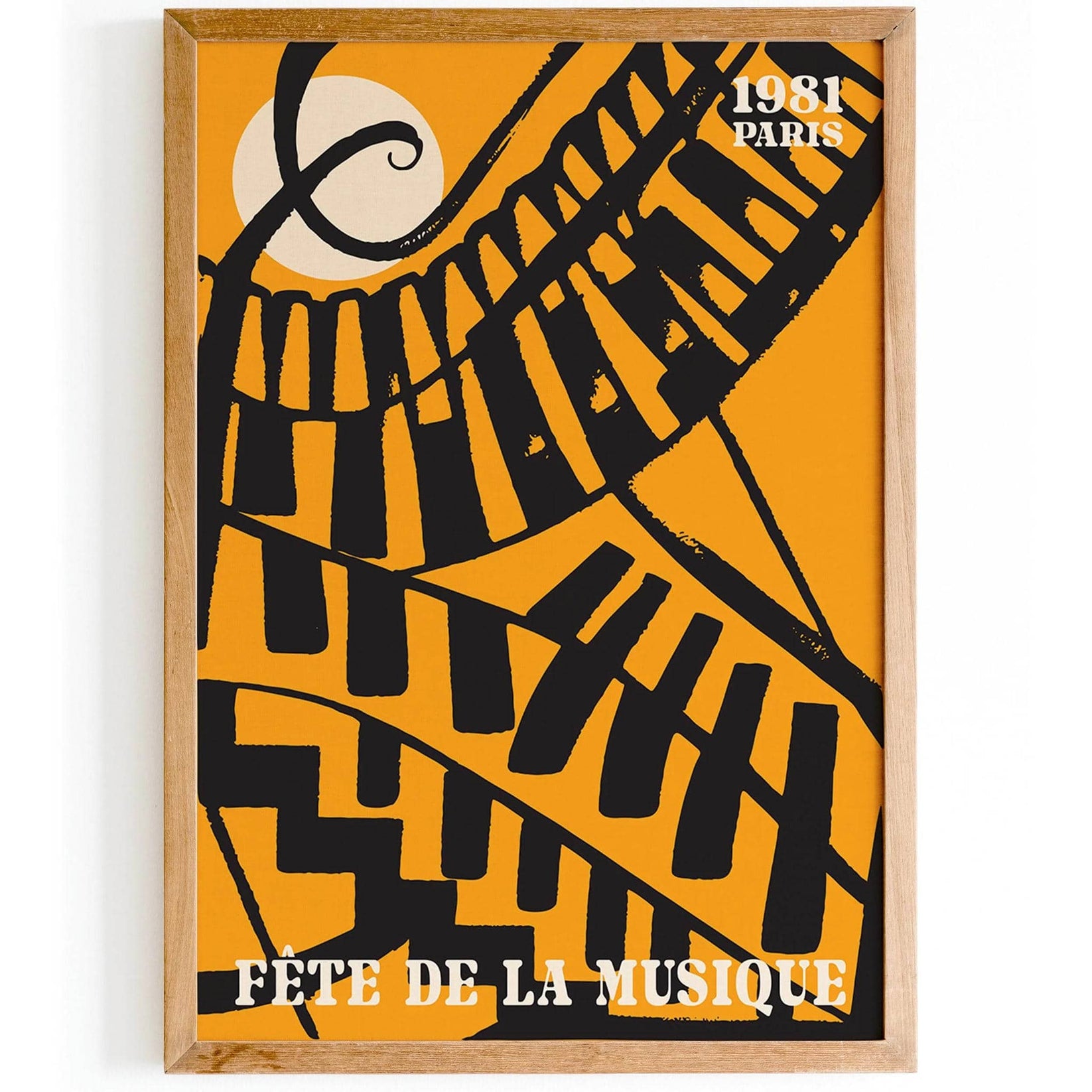 Music Day, Paris Yellow Poster – HypeSheriff