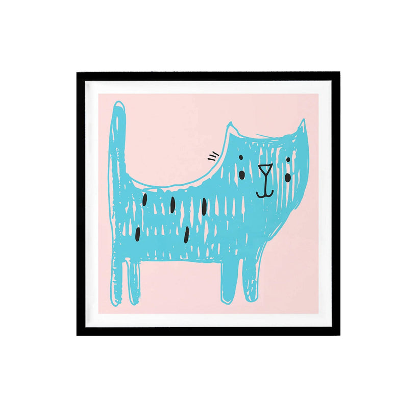 Blue Cat Print – HypeSheriff