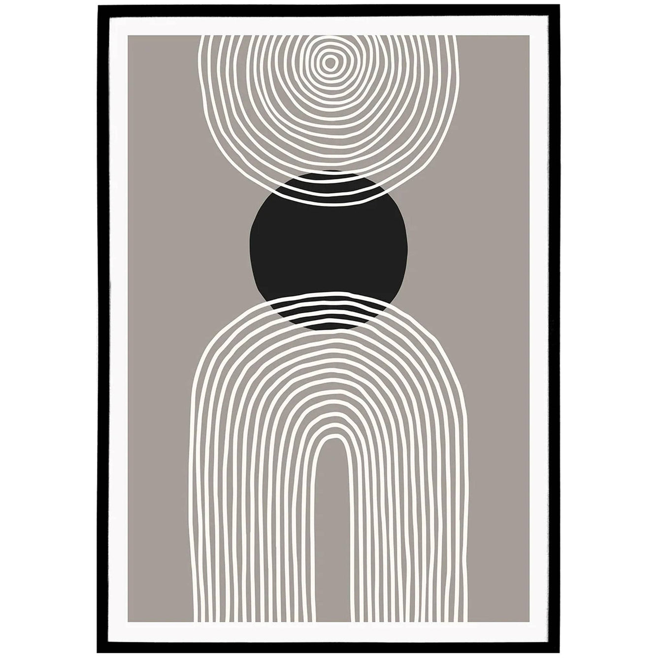 B&W Abstract No.4 Poster – HypeSheriff