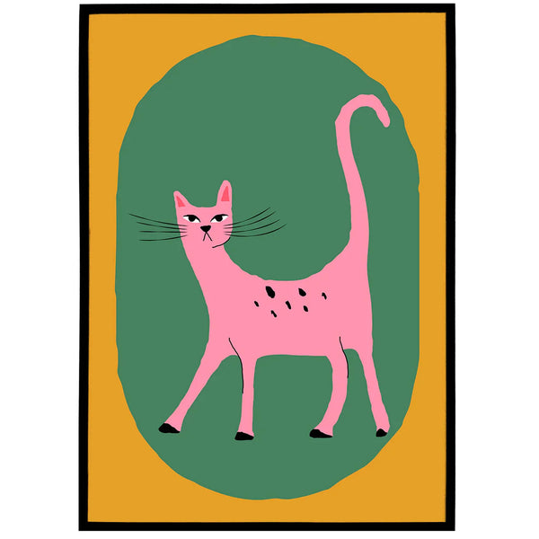 Pink Cat Poster – HypeSheriff