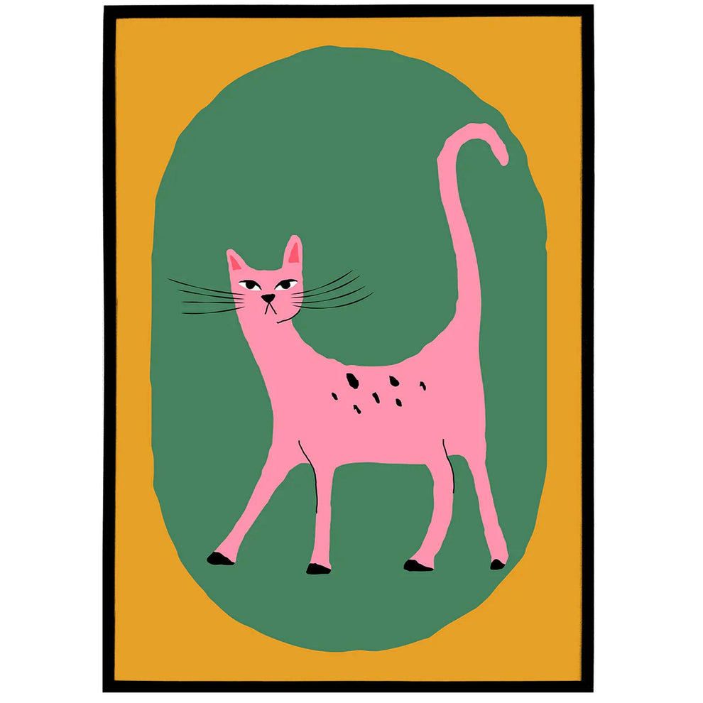 Pink Cat Poster – HypeSheriff