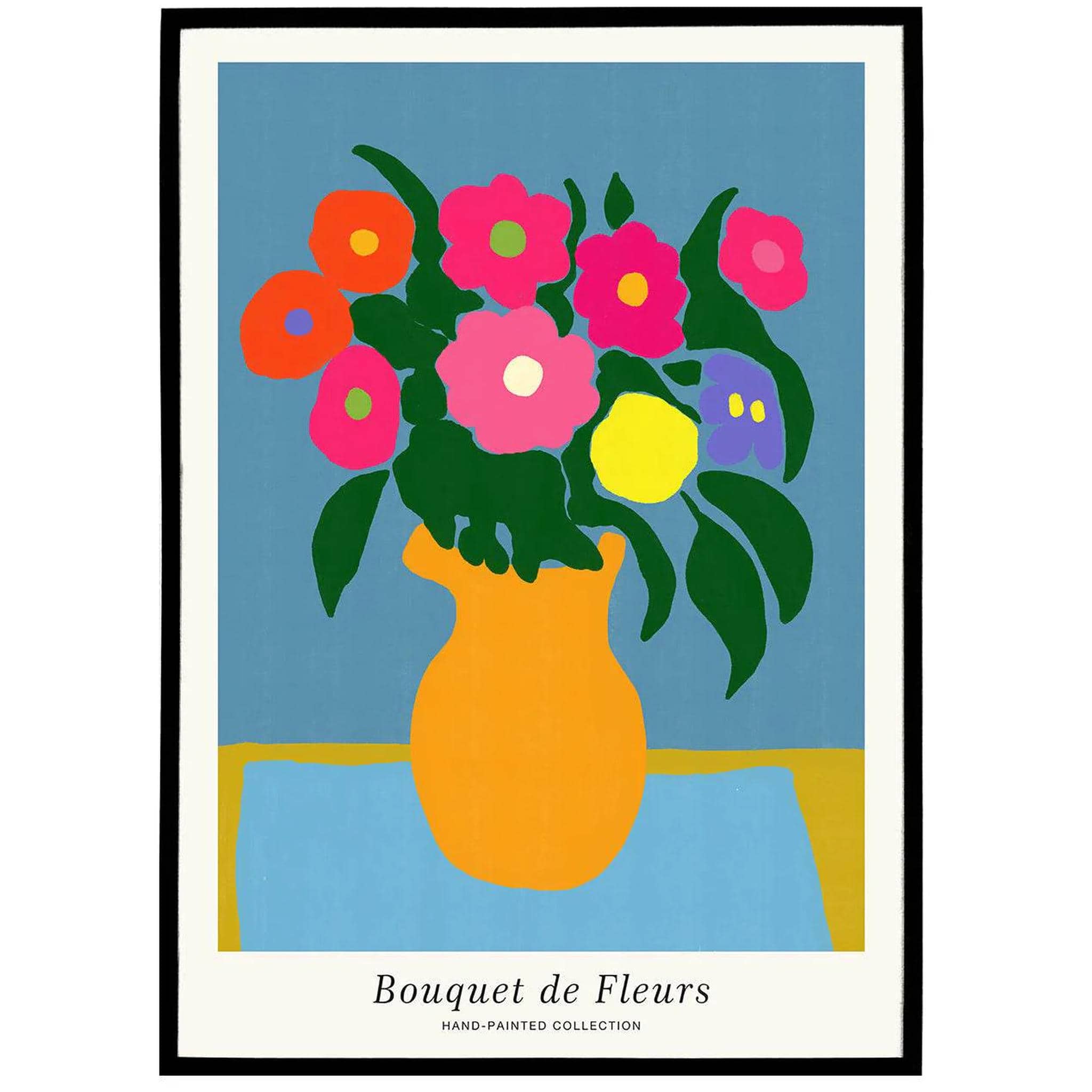 Bouquet of Flowers Retro Colorful Poster – HypeSheriff