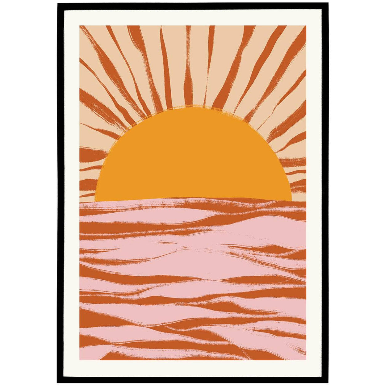 Painted Boho Colorful Sun Poster — HypeSheriff US