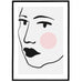 Cute Woman Face Line Art Poster – HypeSheriff