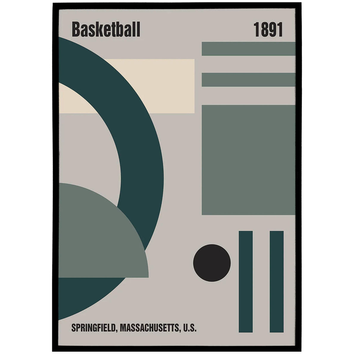 Springfield, Massachusetts - Basketball Poster — HypeSheriff US