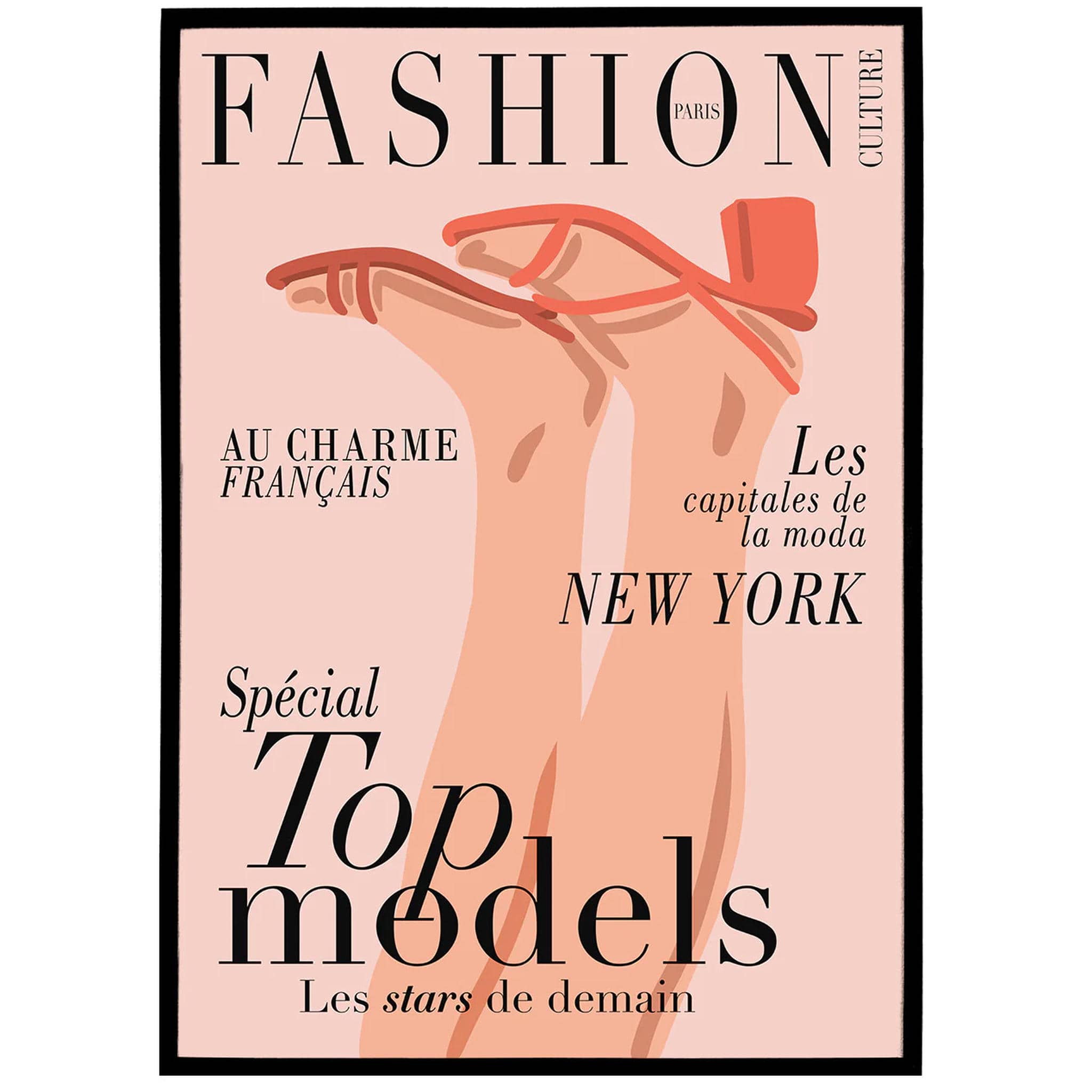 Pink Magazine Cover Poster – HypeSheriff