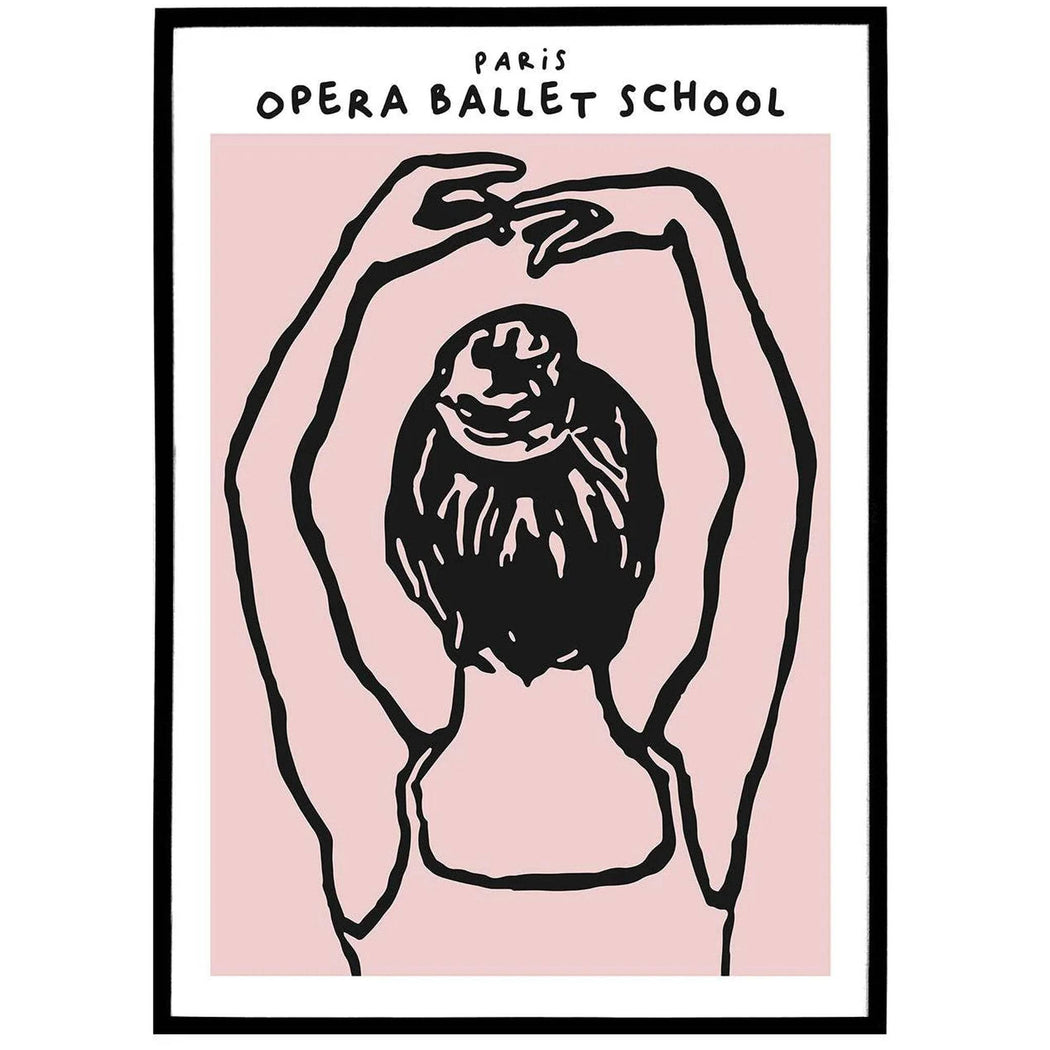 Paris Opera Ballet School Pink Poster — HypeSheriff US