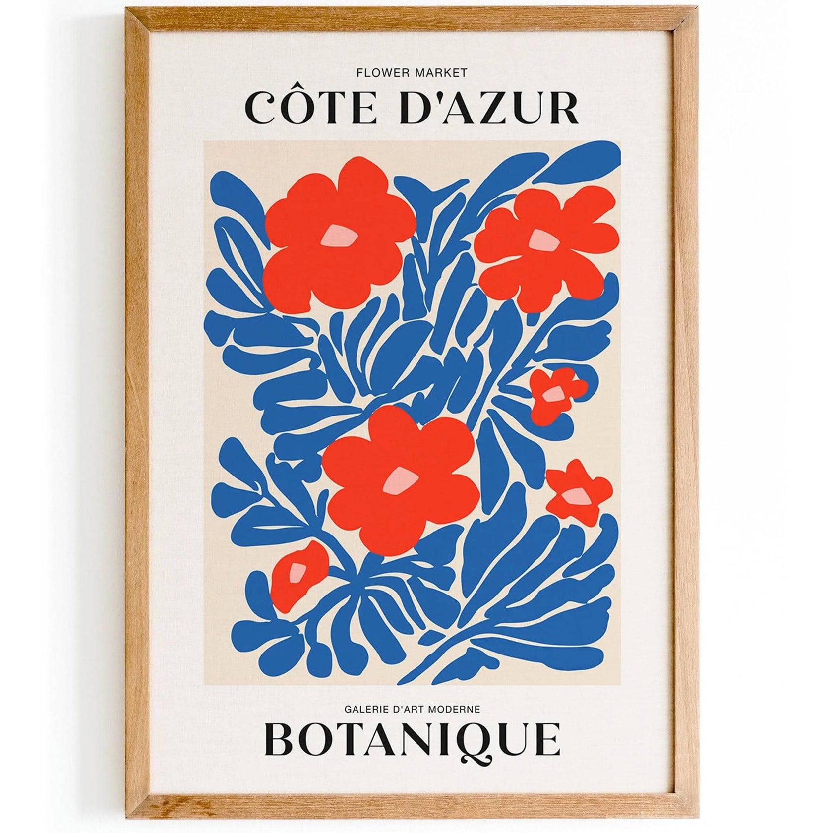 Blue Botanique French Poster – HypeSheriff