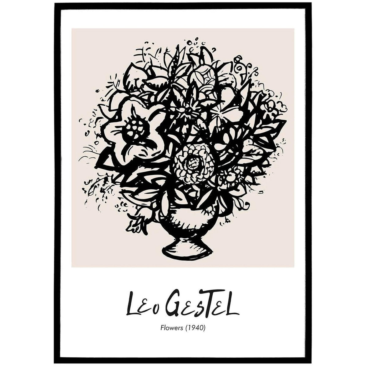 Leo Gestel Flowers Poster – HypeSheriff