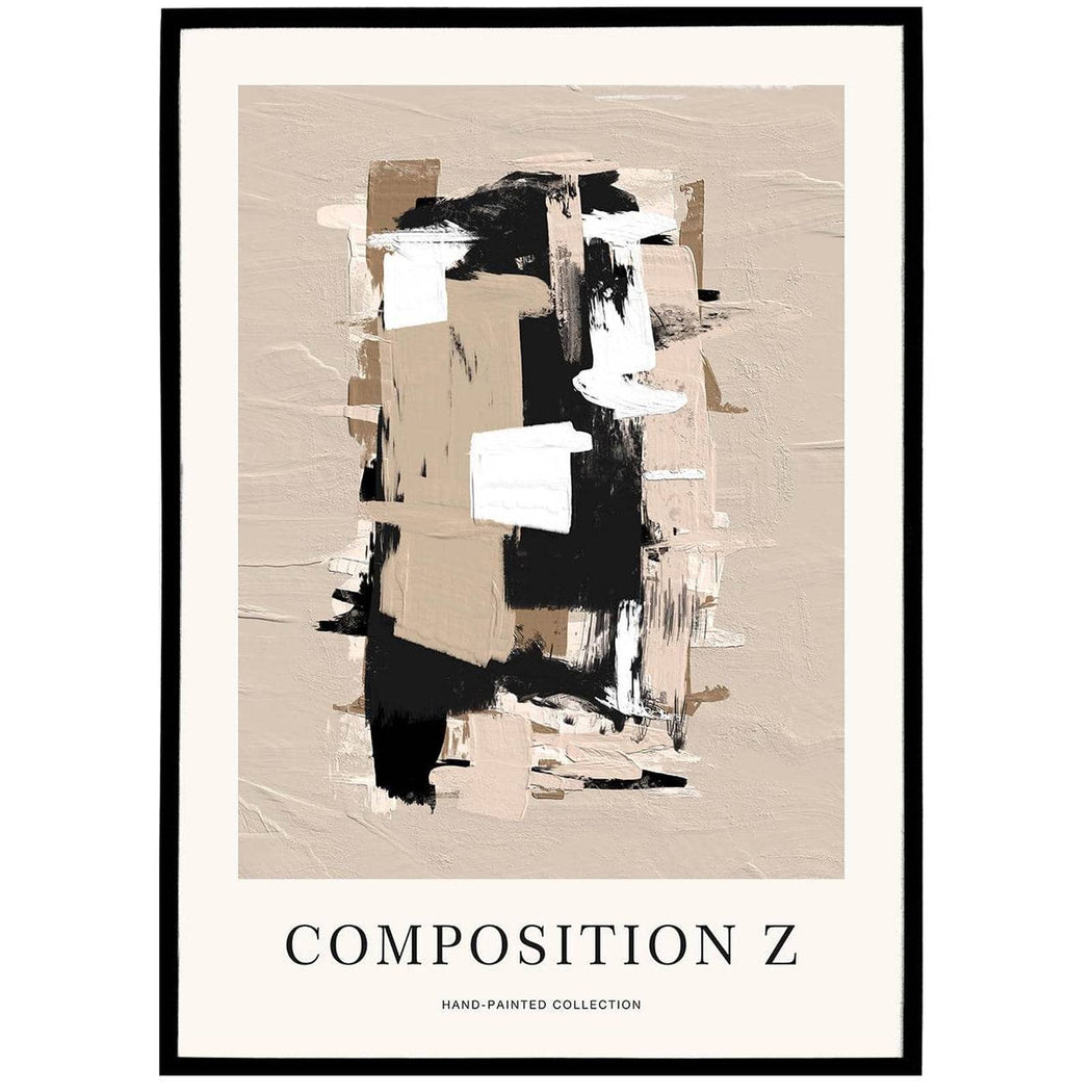 Composition Z Modern Abstract Poster — HypeSheriff US