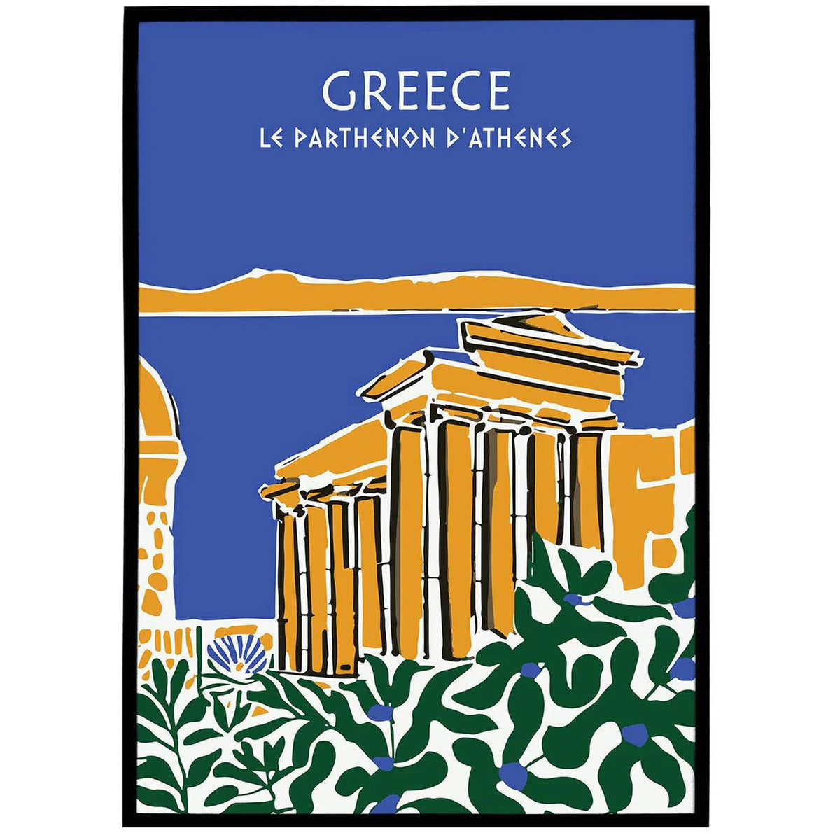 Greece, Parthenon Travel Poster — HypeSheriff