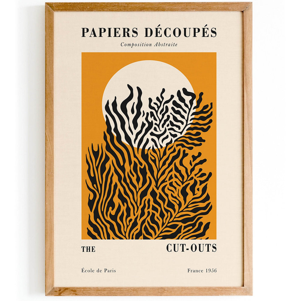 Yellow Corals Shapes Poster – HypeSheriff