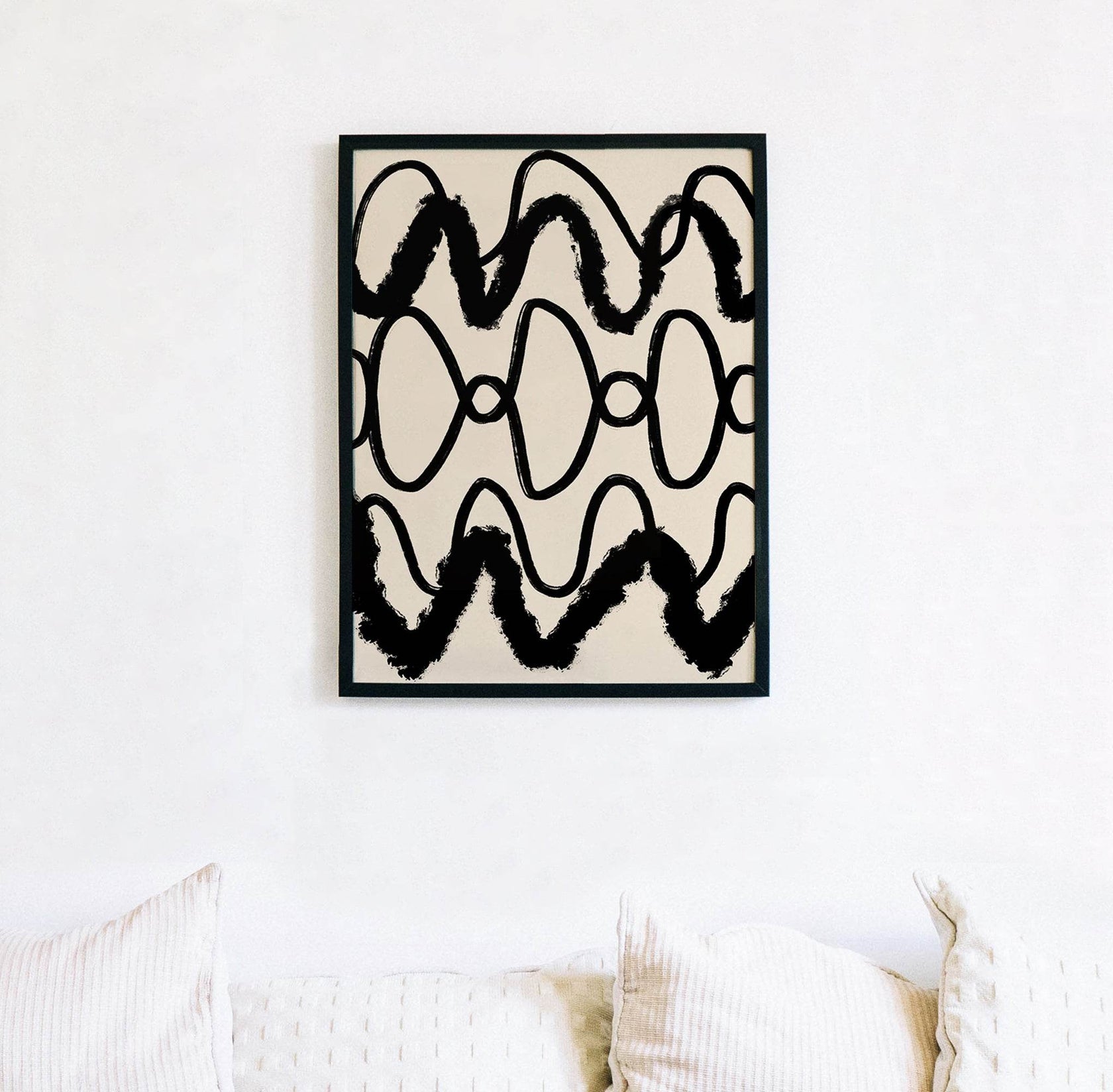 Abstract Black And White Print – HypeSheriff