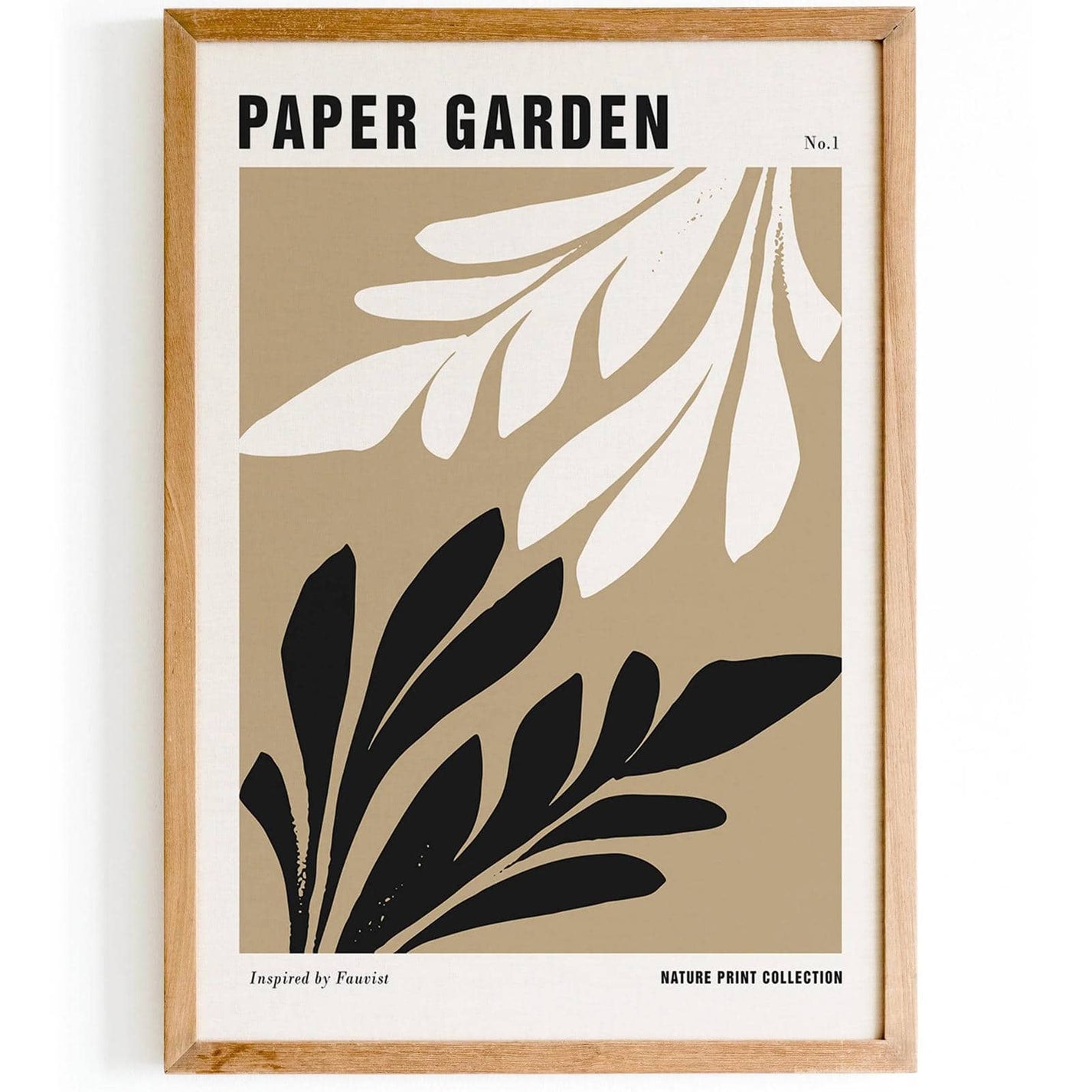 Rustic Beige Paper Leaves Poster – HypeSheriff