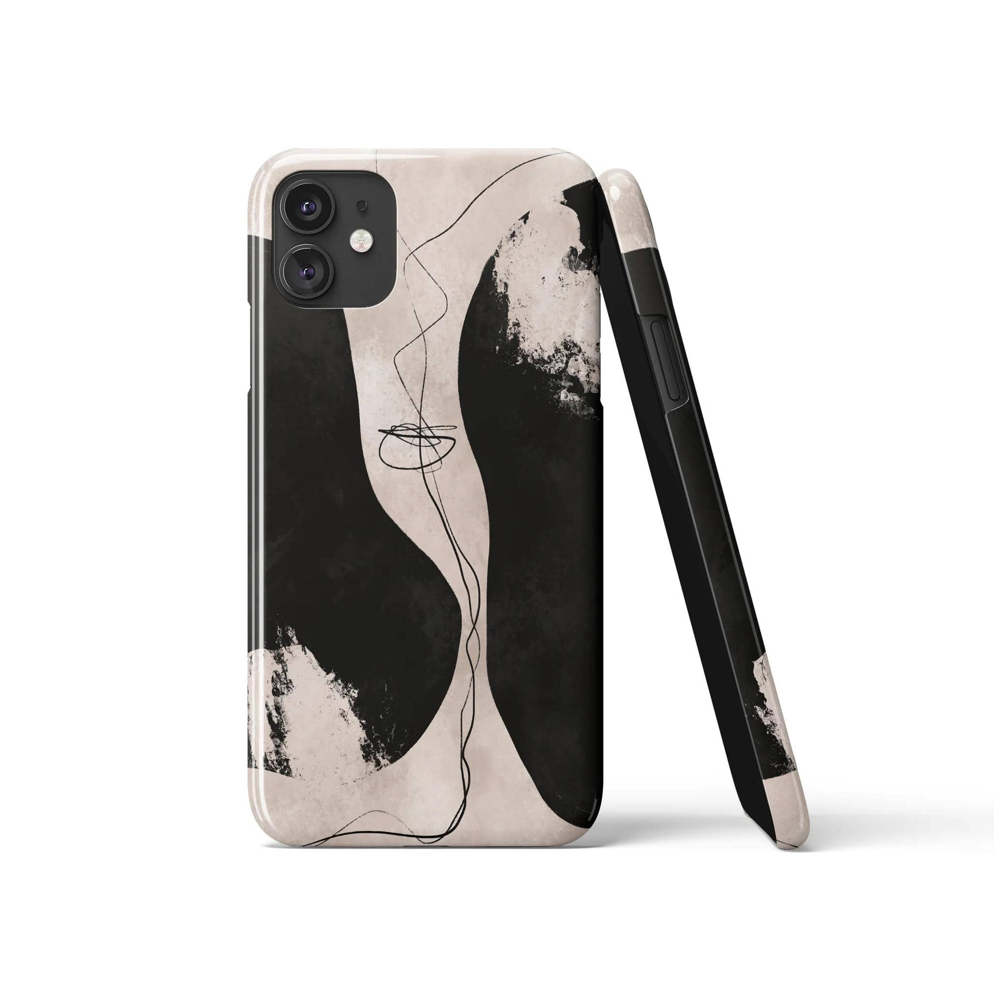Abstract Black Shapes iPhone Case – HypeSheriff