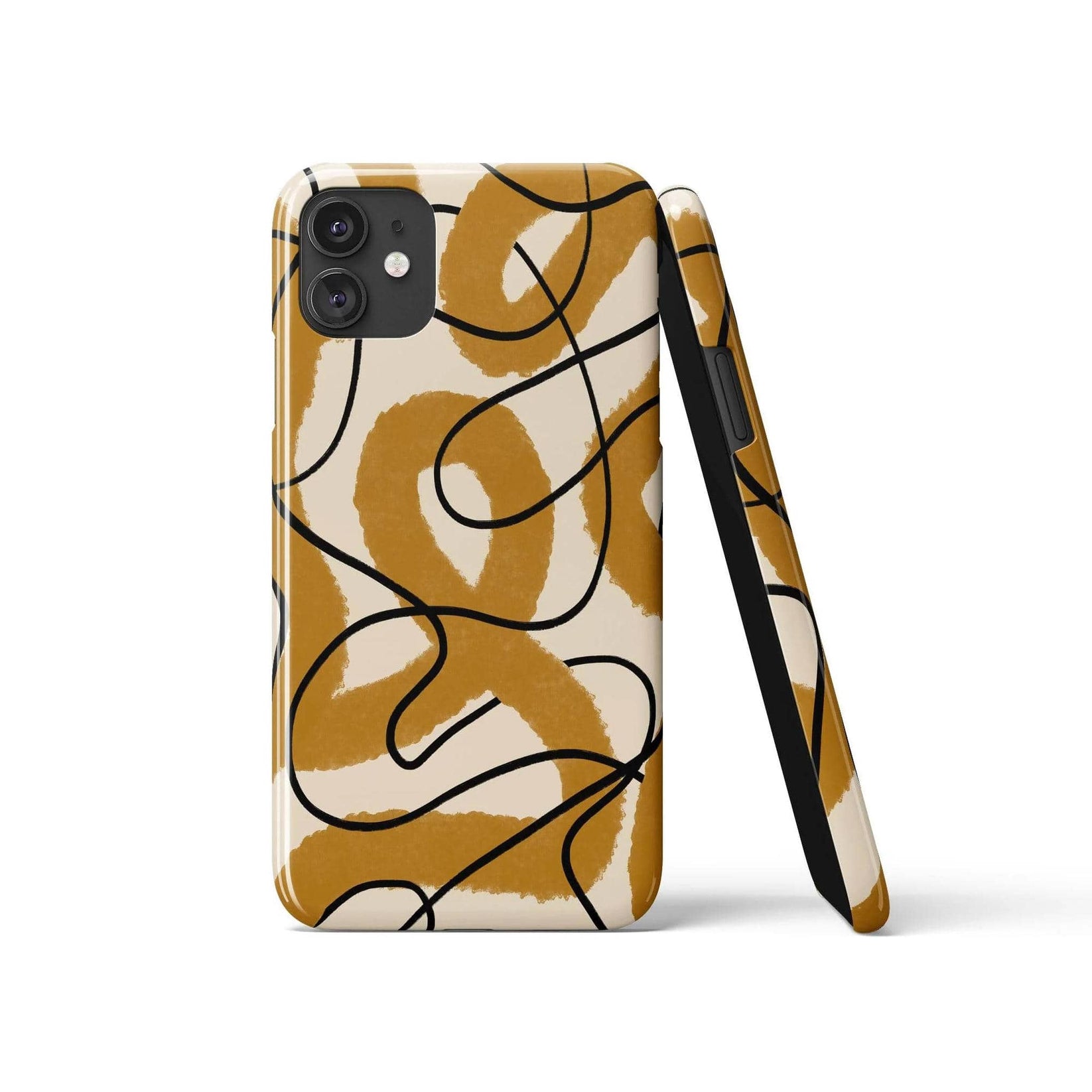 Mustard Danish Modern Art iPhone Case – HypeSheriff