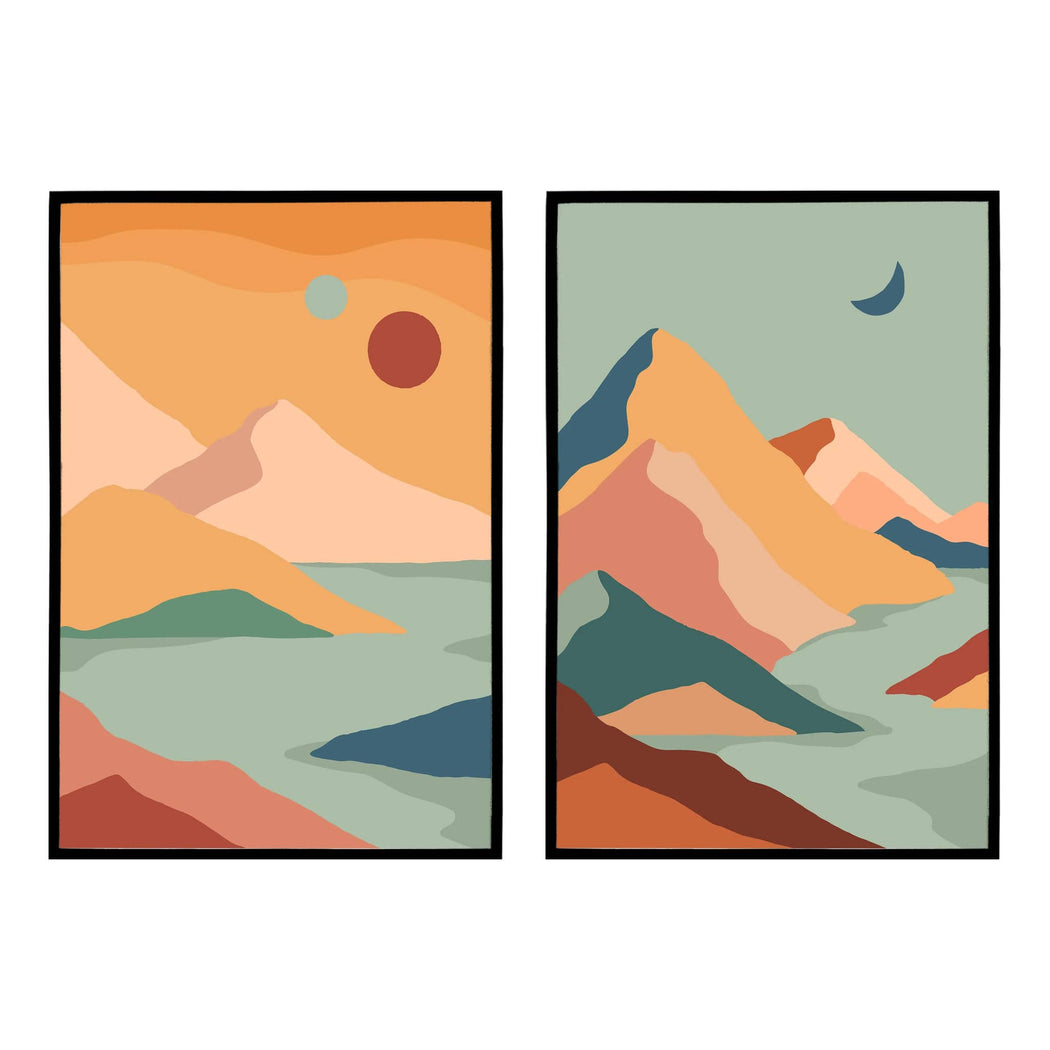 Set of 2 Boho Travel Posters — HypeSheriff US
