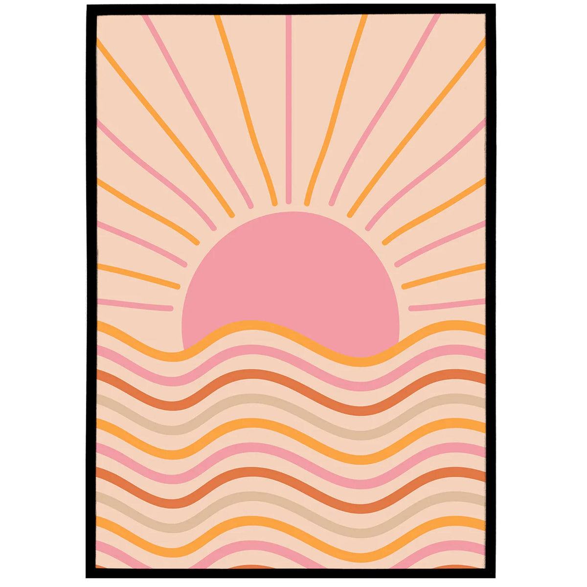 Groovy Sunset Poster — HypeSheriff US