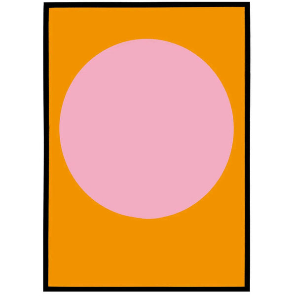 Minimalist Pink Sun Poster – HypeSheriff