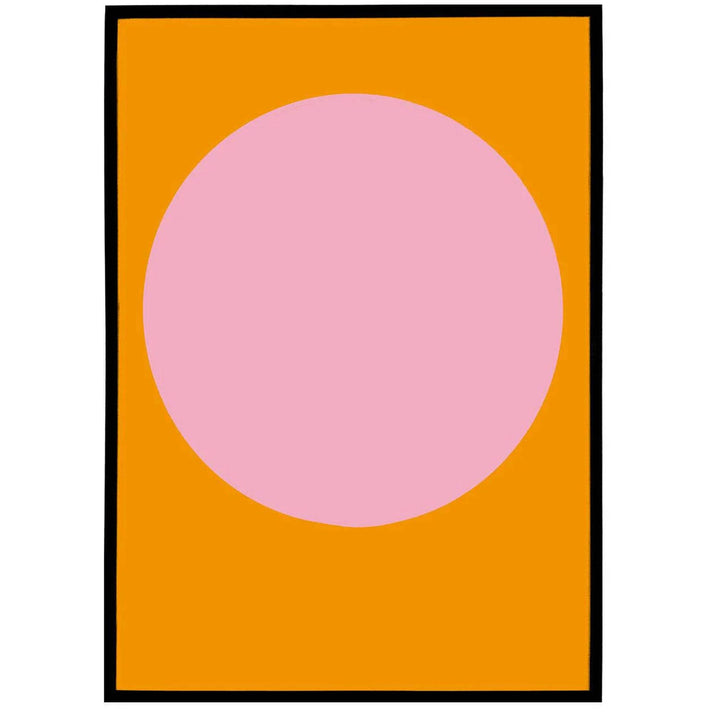Minimalist Pink Sun Poster – HypeSheriff