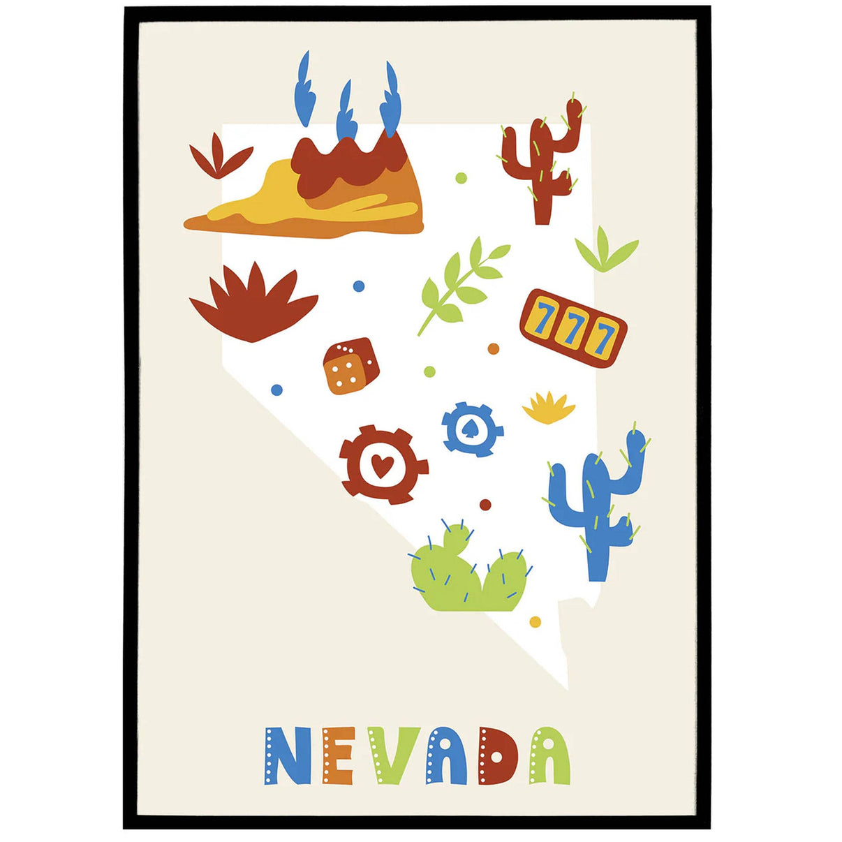 Nevada, Travel Poster – HypeSheriff