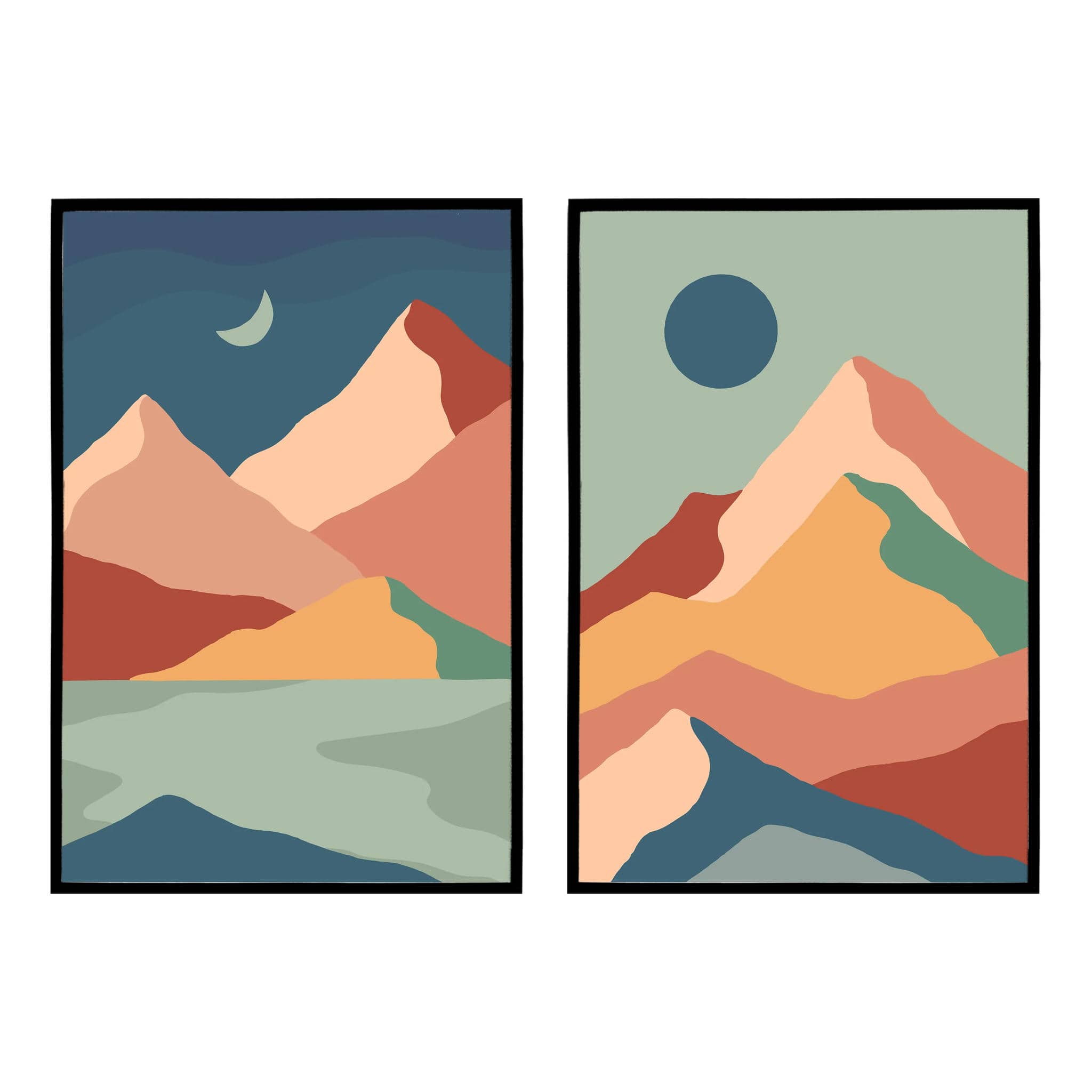 Set of 2 Scandi Travel Posters – HypeSheriff