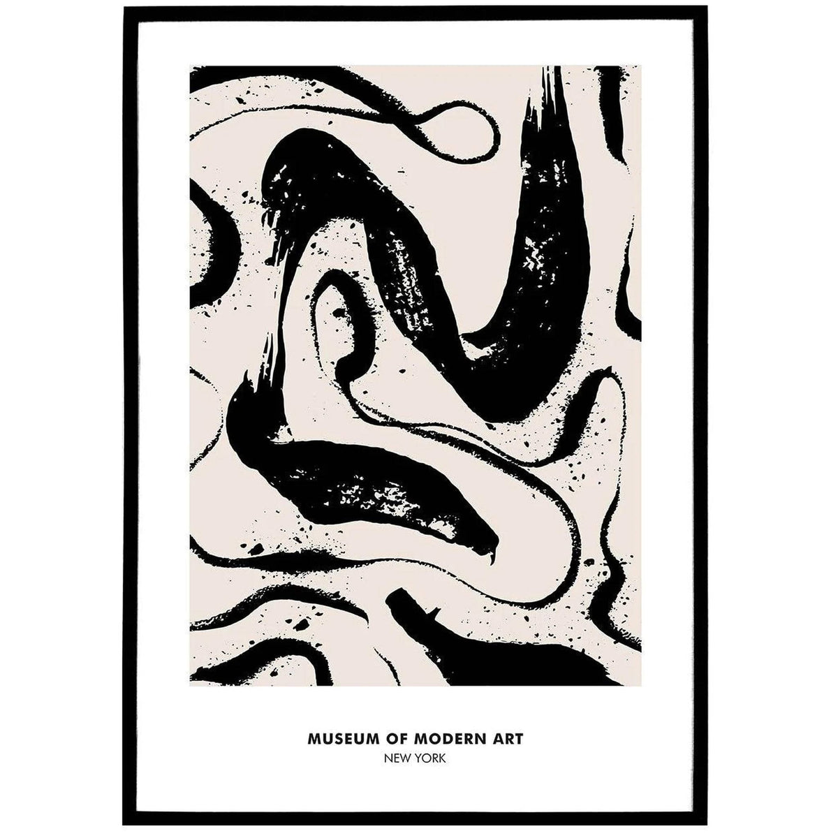 Abstract Black Ink Poster — HypeSheriff