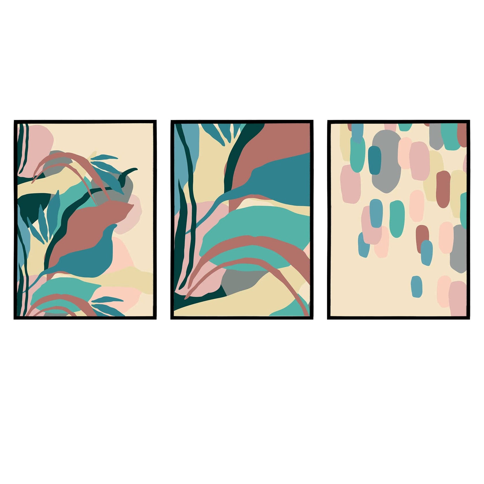 Set of 3 Modern Nature Posters – HypeSheriff