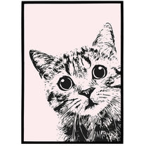 Pink Cute Kitten Poster – HypeSheriff