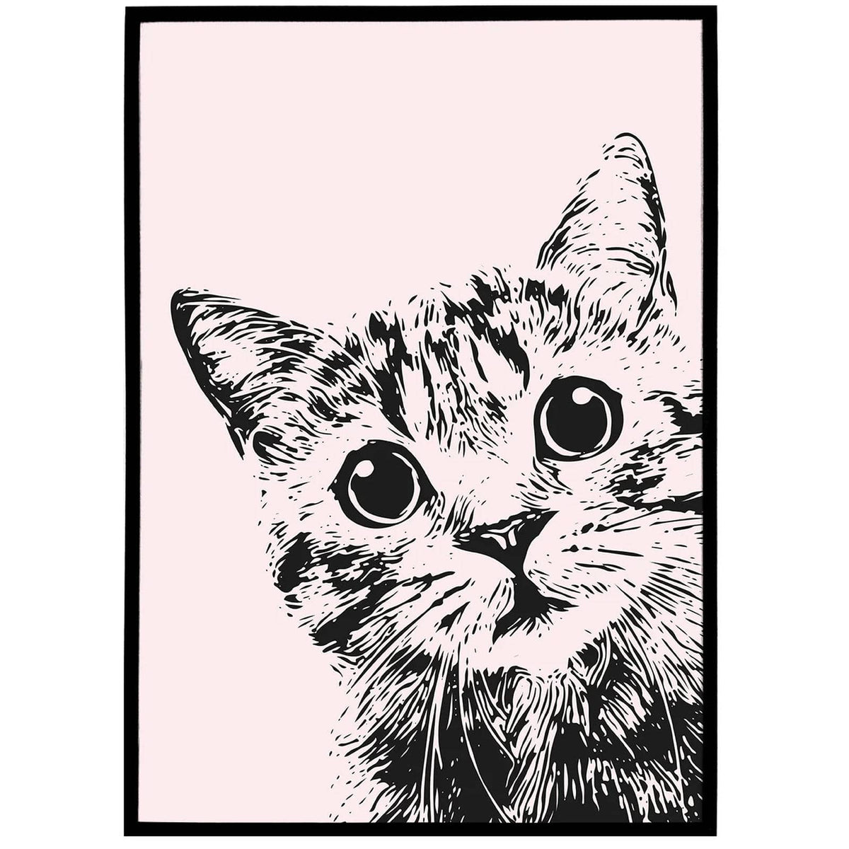Pink Cute Kitten Poster — HypeSheriff US