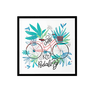 Keep Pedalling Square Print – HypeSheriff