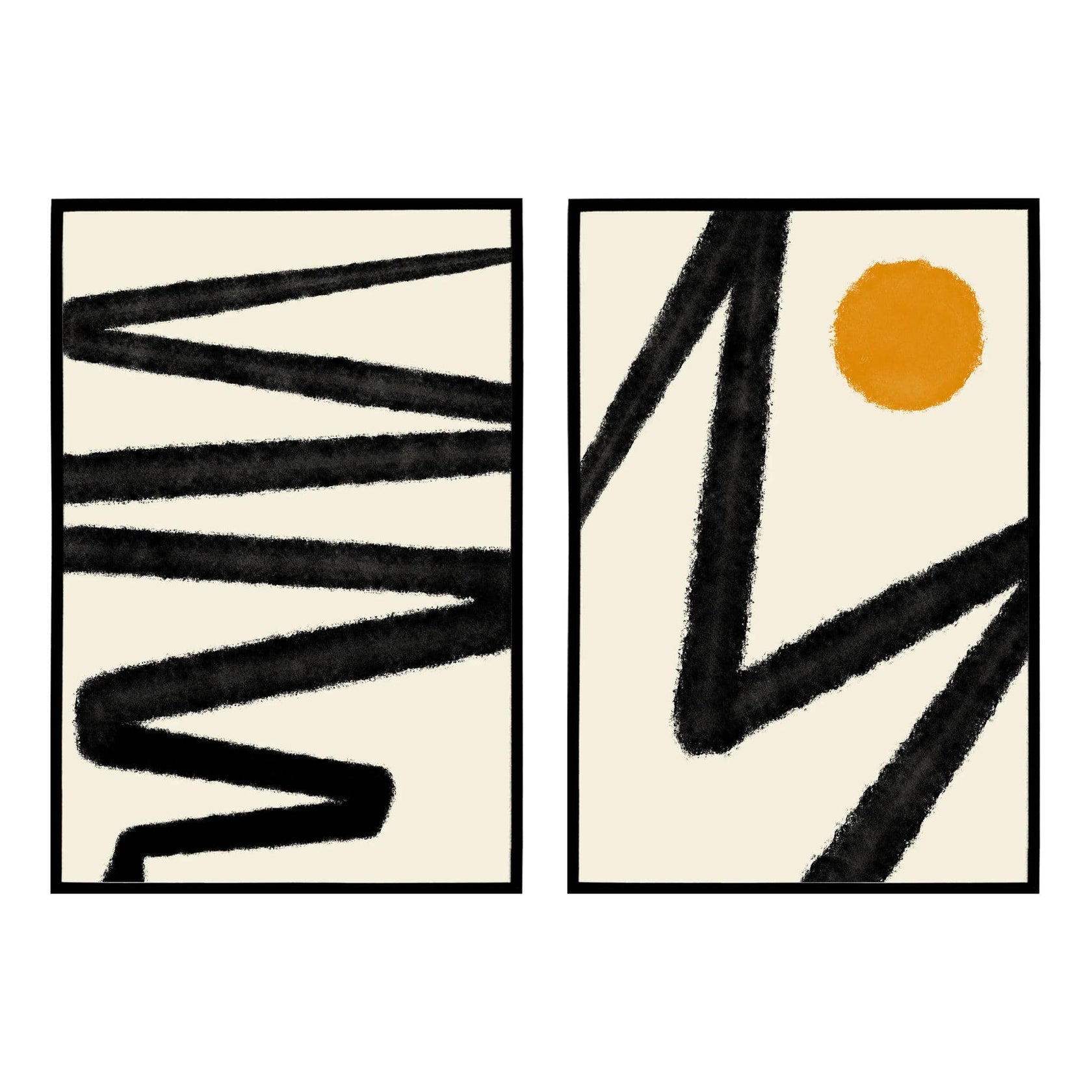 Set of 2 Contemporary Artistic Posters – HypeSheriff
