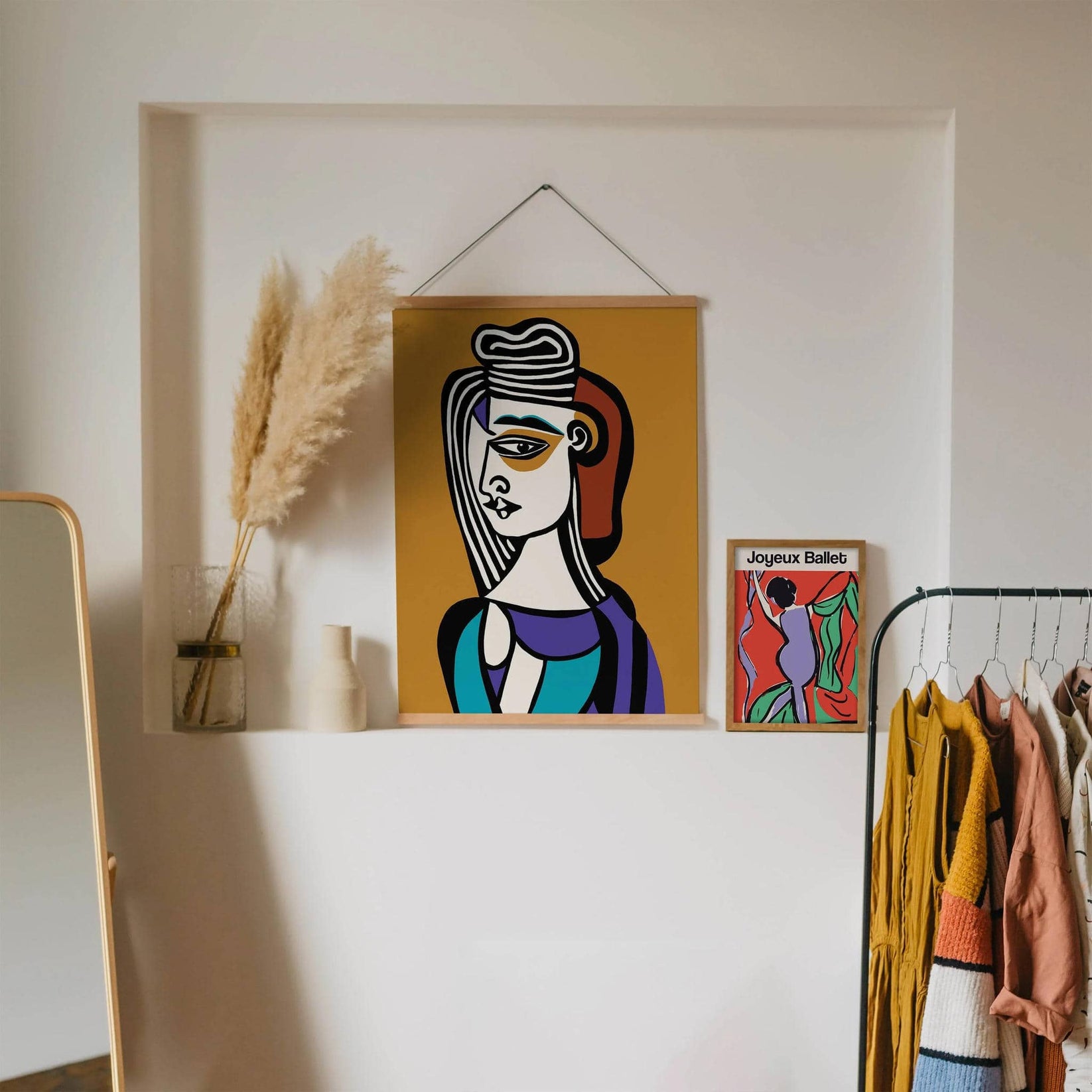 Picasso, Retro Cubism Girl Poster – HypeSheriff