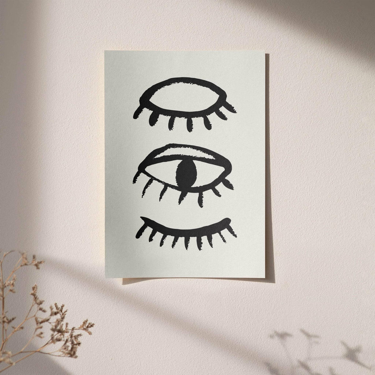 Black Ink Eyes Art Print – HypeSheriff