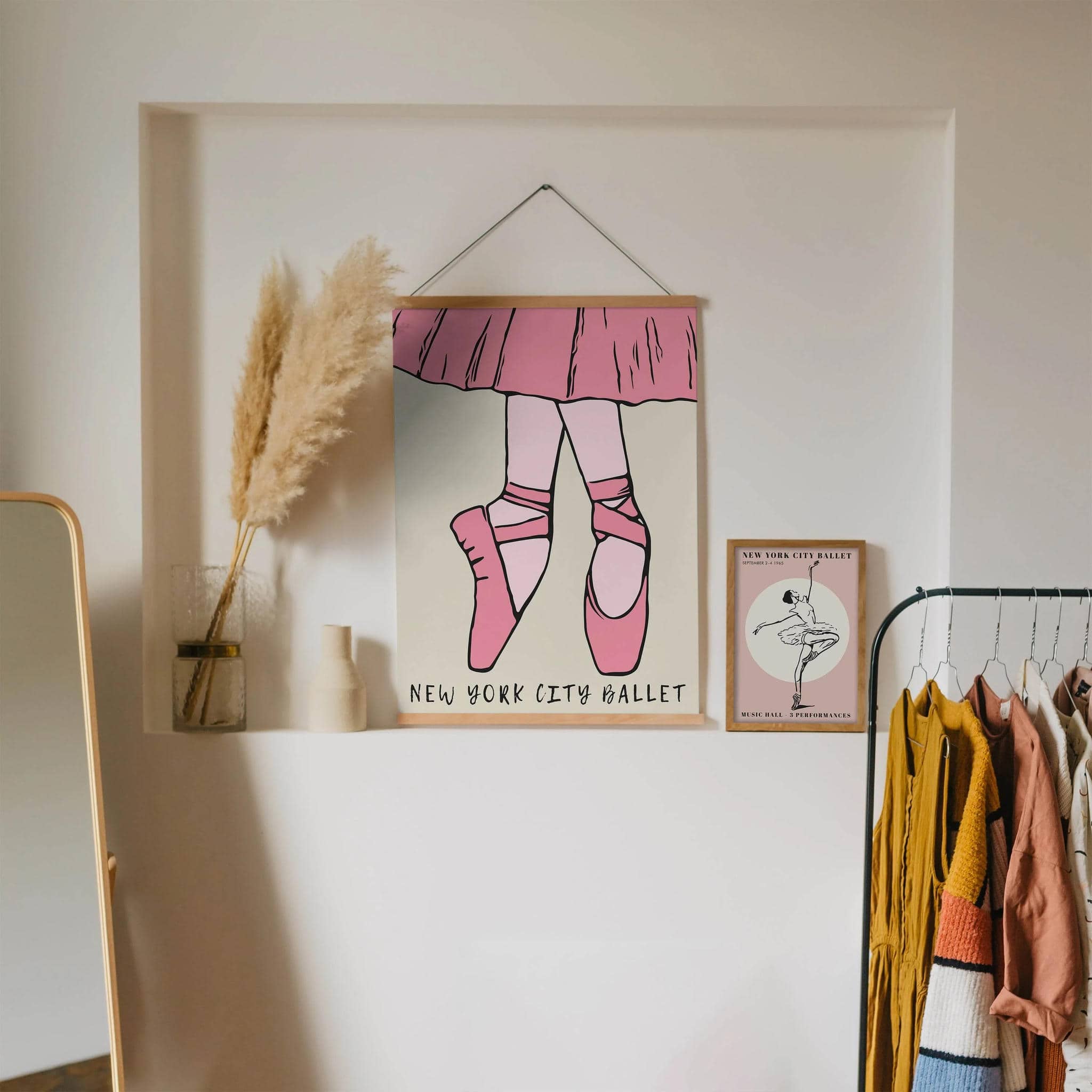 Pink Pointe Shoes Ballet Poster — HypeSheriff