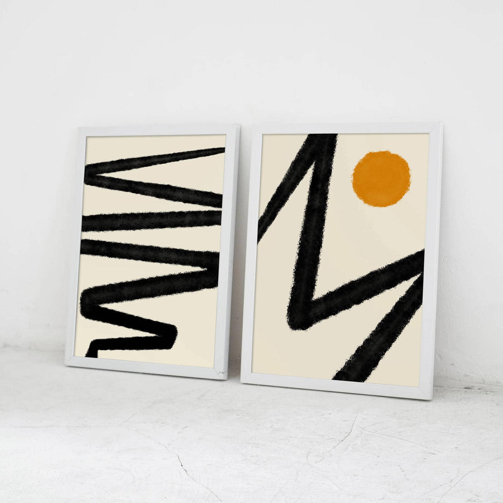 Set of 2 Contemporary Artistic Posters – HypeSheriff