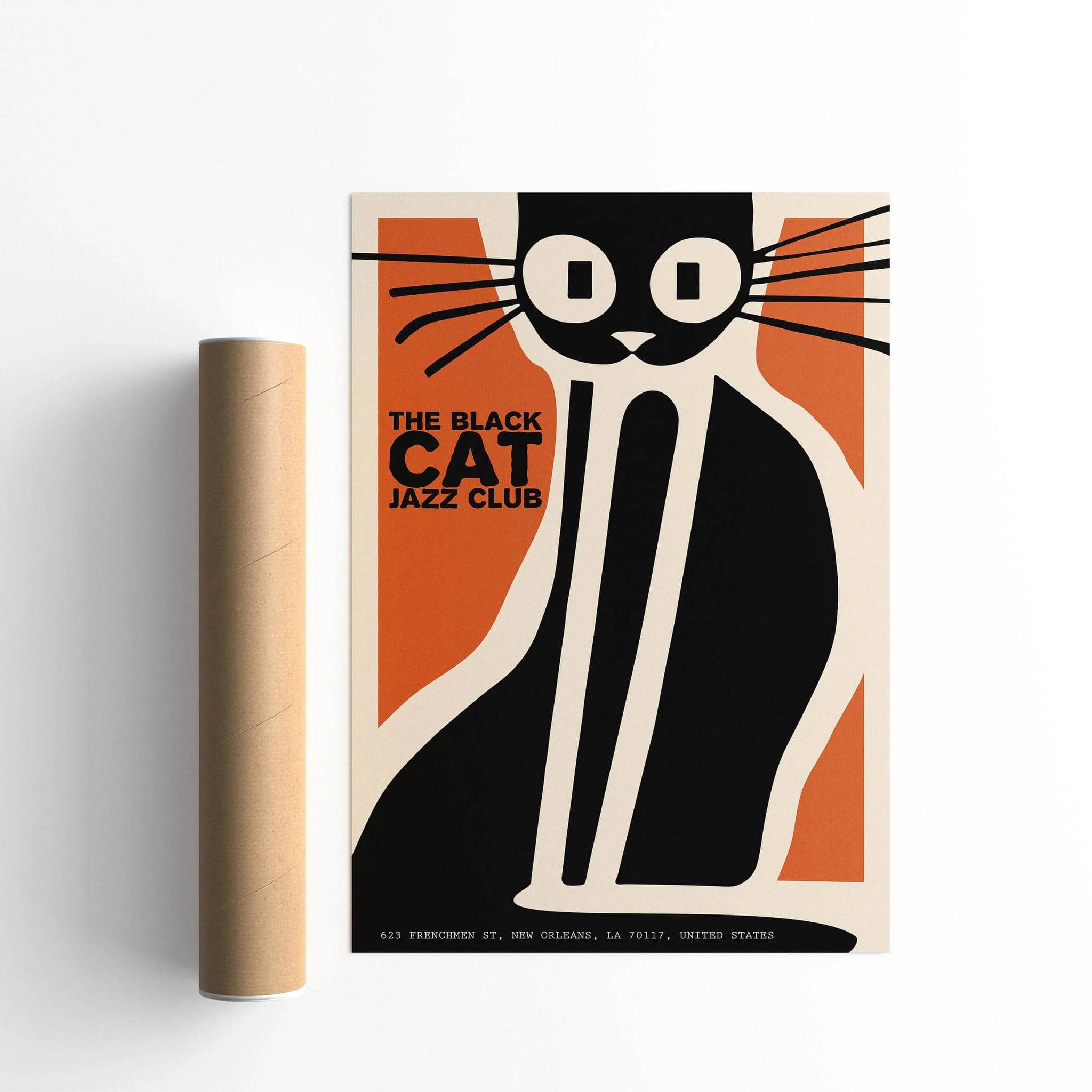 The Black Cat Jazz Club Retro Poster — HypeSheriff US